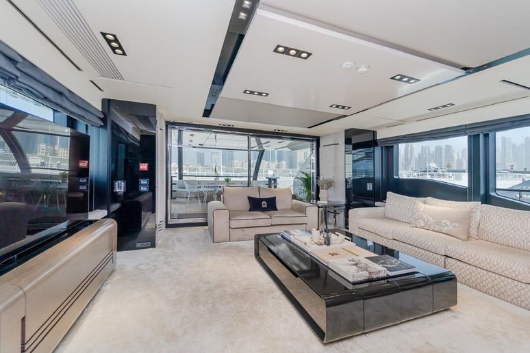 Rent Peri Saffuriya 130 ft (40m) Power boat in Dubai Harbour | Rental ...