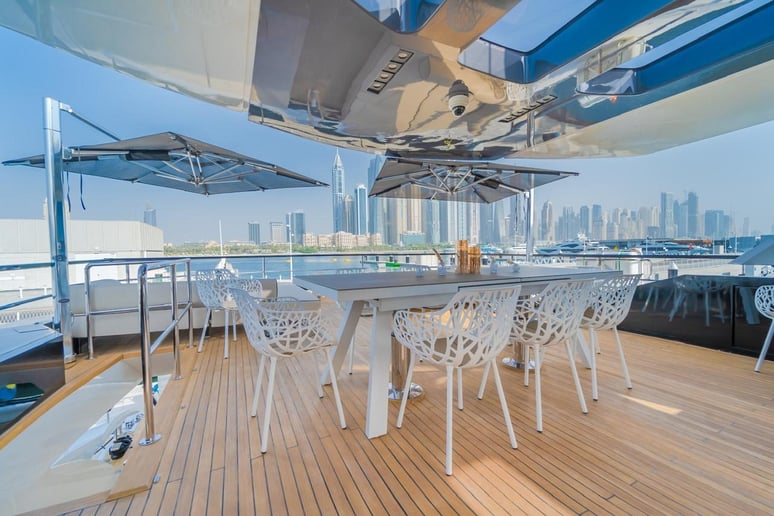 Rent Peri Saffuriya 130 ft (40m) Power boat in Dubai Harbour | Rental ...