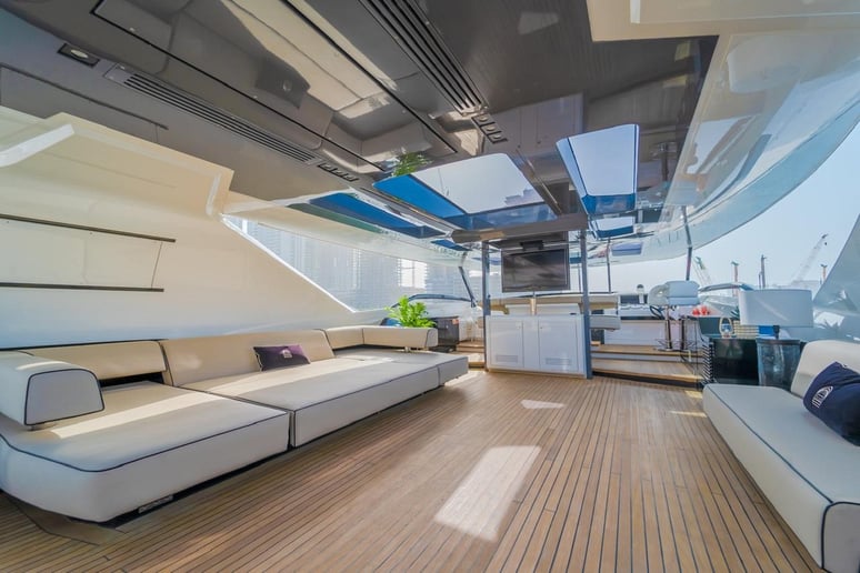 Rent Peri Saffuriya 130 ft (40m) Power boat in Dubai Harbour | Rental ...