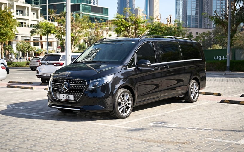 Rent a Mercedes V300 Avantgarde Extra Long (Black), 2025 ID-06095, in ...