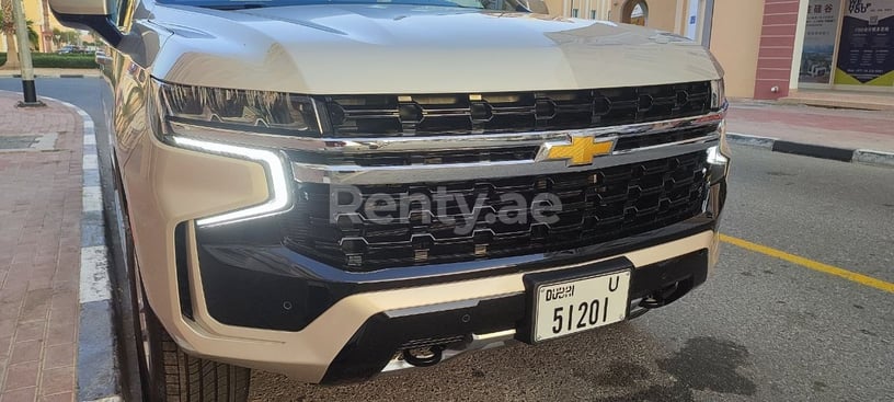Rent a Chevrolet Tahoe (Beige), 2021 ID-04630, in Dubai - Renty.ae