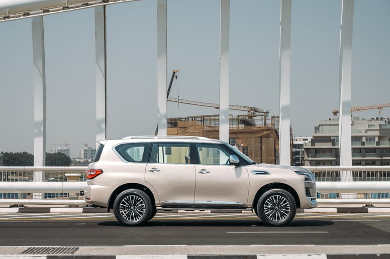 Rent a Nissan Patrol Platinum V6 (Beige), 2023 ID-05456, in Dubai ...