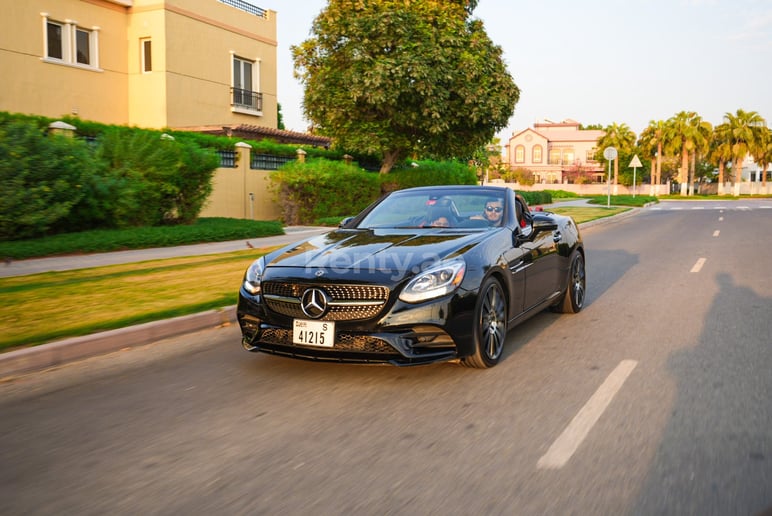 Rent a MERCEDES BENZ SLC 300 2019 (Black), 2019 ID-04530, in Dubai ...
