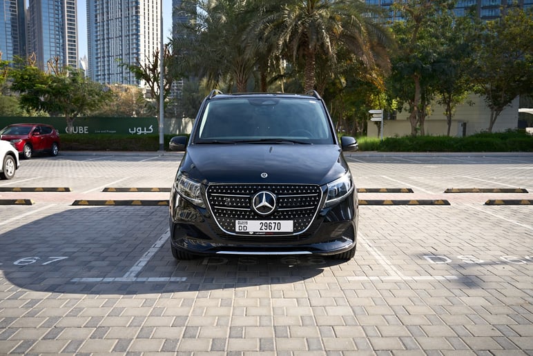 Rent a Mercedes V300 Avantgarde Extra Long (Black), 2025 ID-06095, in ...