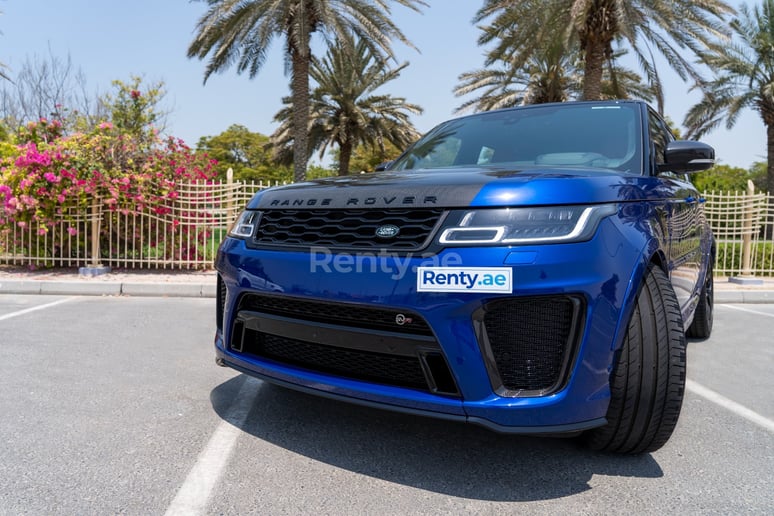 Rent a Range Rover SVR (Blue), 2019 ID-02725, in Dubai - Renty.ae
