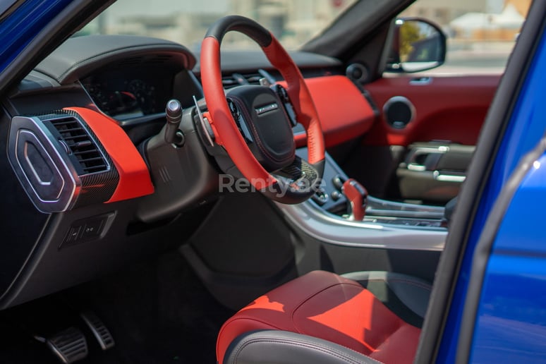 Rent a Range Rover SVR (Blue), 2019 ID-02725, in Dubai - Renty.ae