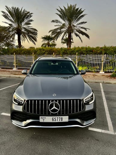 Rent a Mercedes GLC 300 (Grey), 2021 ID-05463, in Dubai - Renty.ae