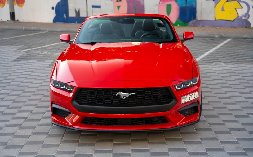 Rent a Ford Mustang cabrio (Red), 2024 ID-06054, in Dubai - Renty.ae