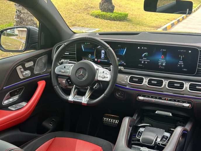 Rent a Mercedes GLE 53 AMG (Silver Grey), 2022 ID-05477, in Abu Dhabi ...