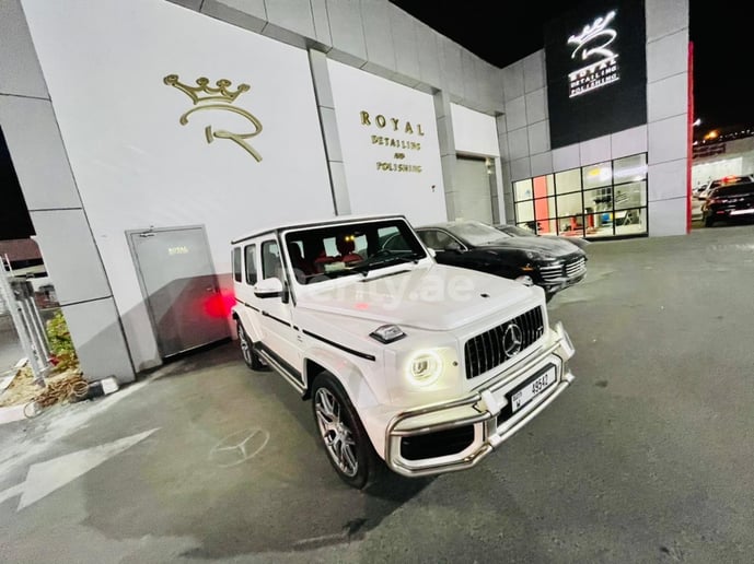 Rent a Mercedes G class (White), 2021 ID-02894, in Dubai - Renty.ae