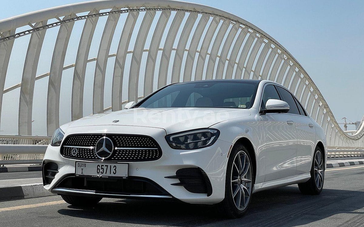 Rent a Mercedes E Class (White), 2021 ID-05001, in Dubai - Renty.ae