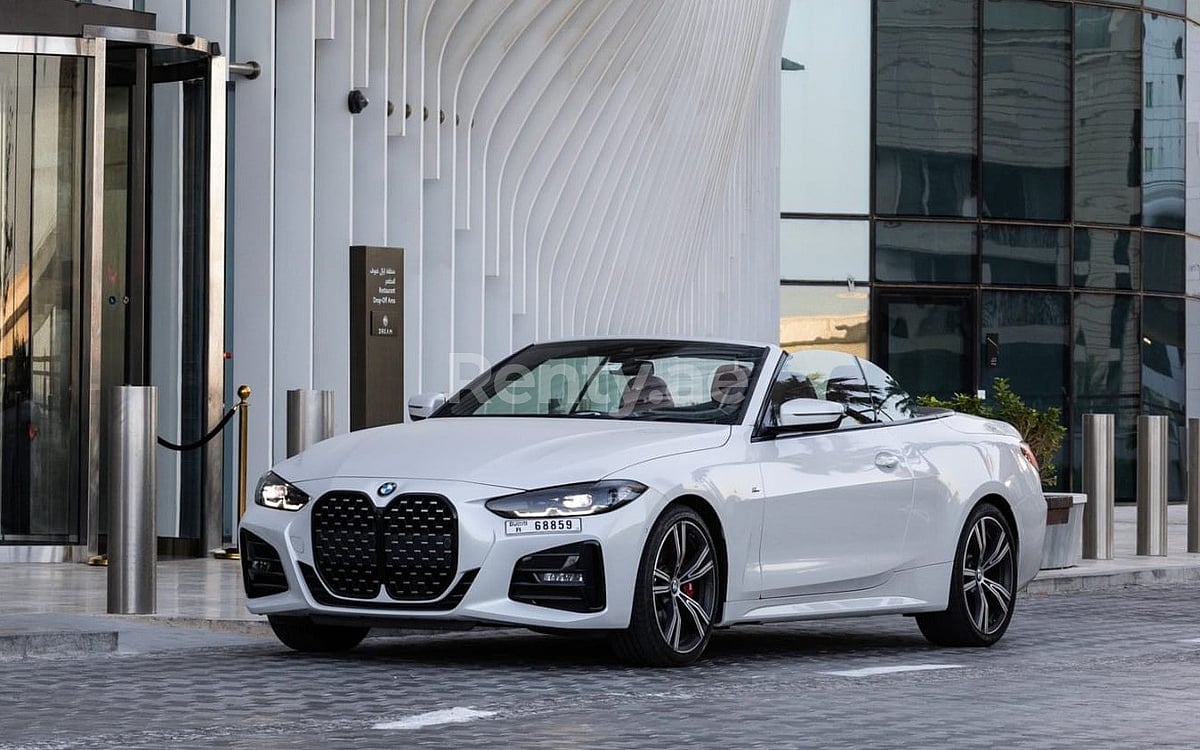 Rent a BMW 430i cabrio (White), 2021 ID-04957, in Dubai - Renty.ae