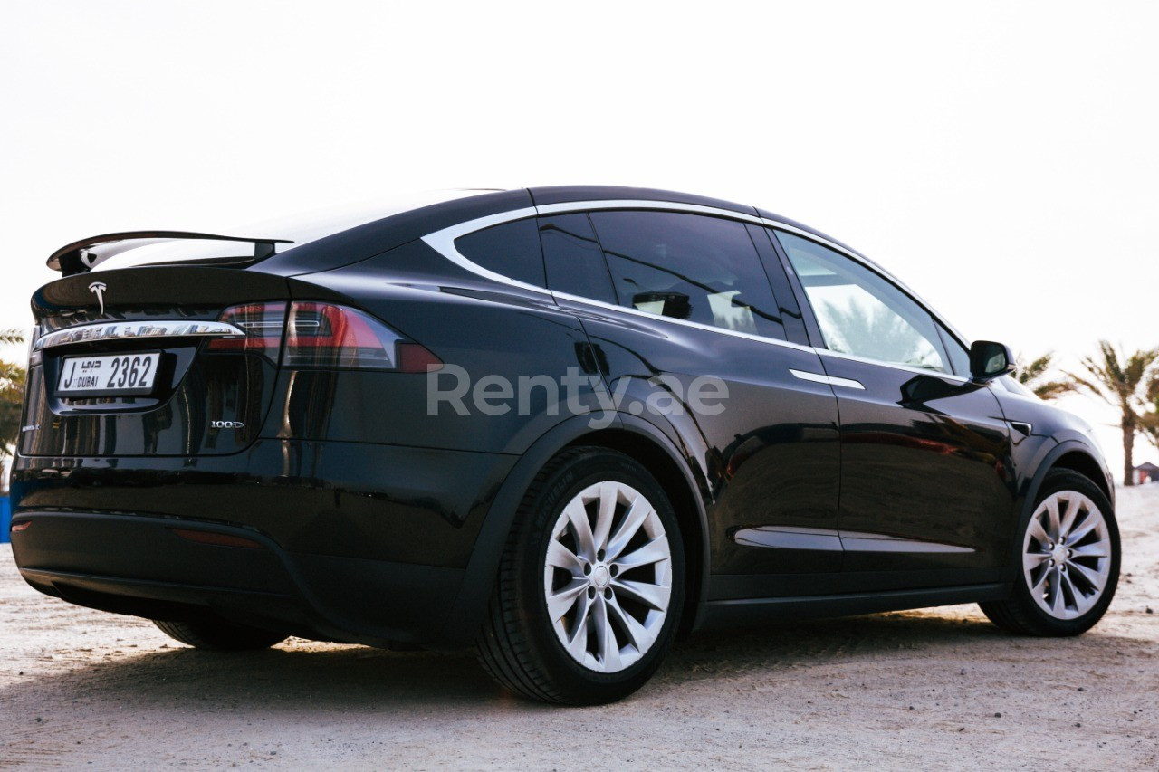 Rent a Tesla Model X (Black), 2017 ID-01033, in Dubai - Renty.ae
