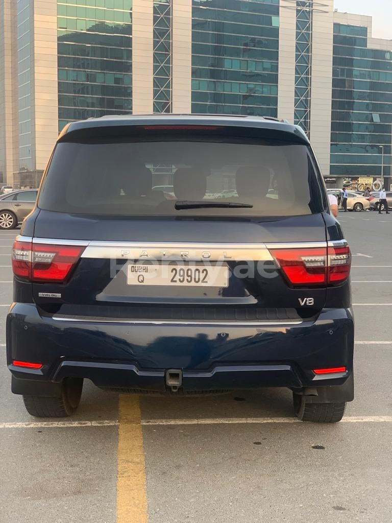 Rent a Blue Nissan Patrol V8, 2019 ID-03858, in Dubai - Renty.ae
