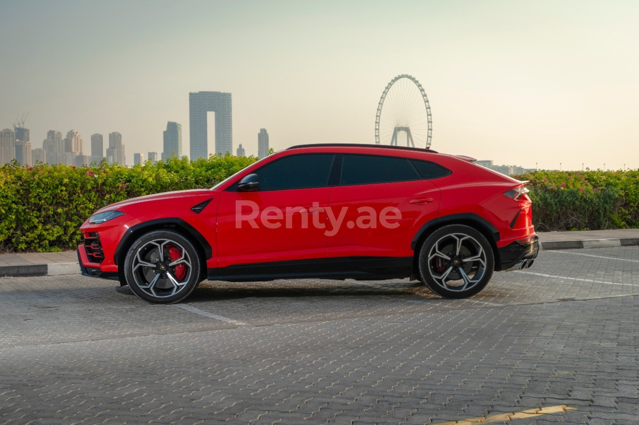 Rent a Lamborghini Urus (Red), 2020 ID-04731, in Dubai - Renty.ae