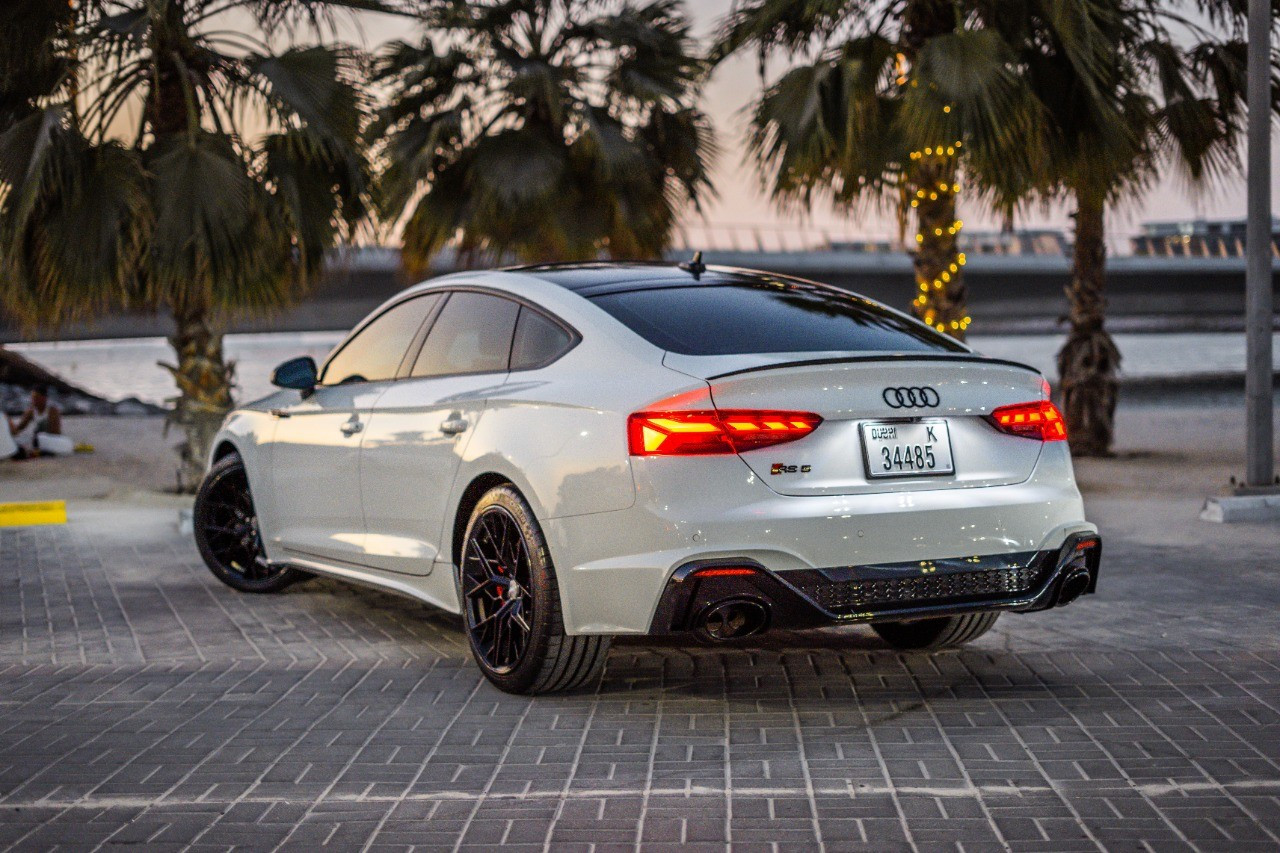 Rent a White 2021 Audi A5 with RS5 Bodykit, 2021 ID-05098, in Dubai ...