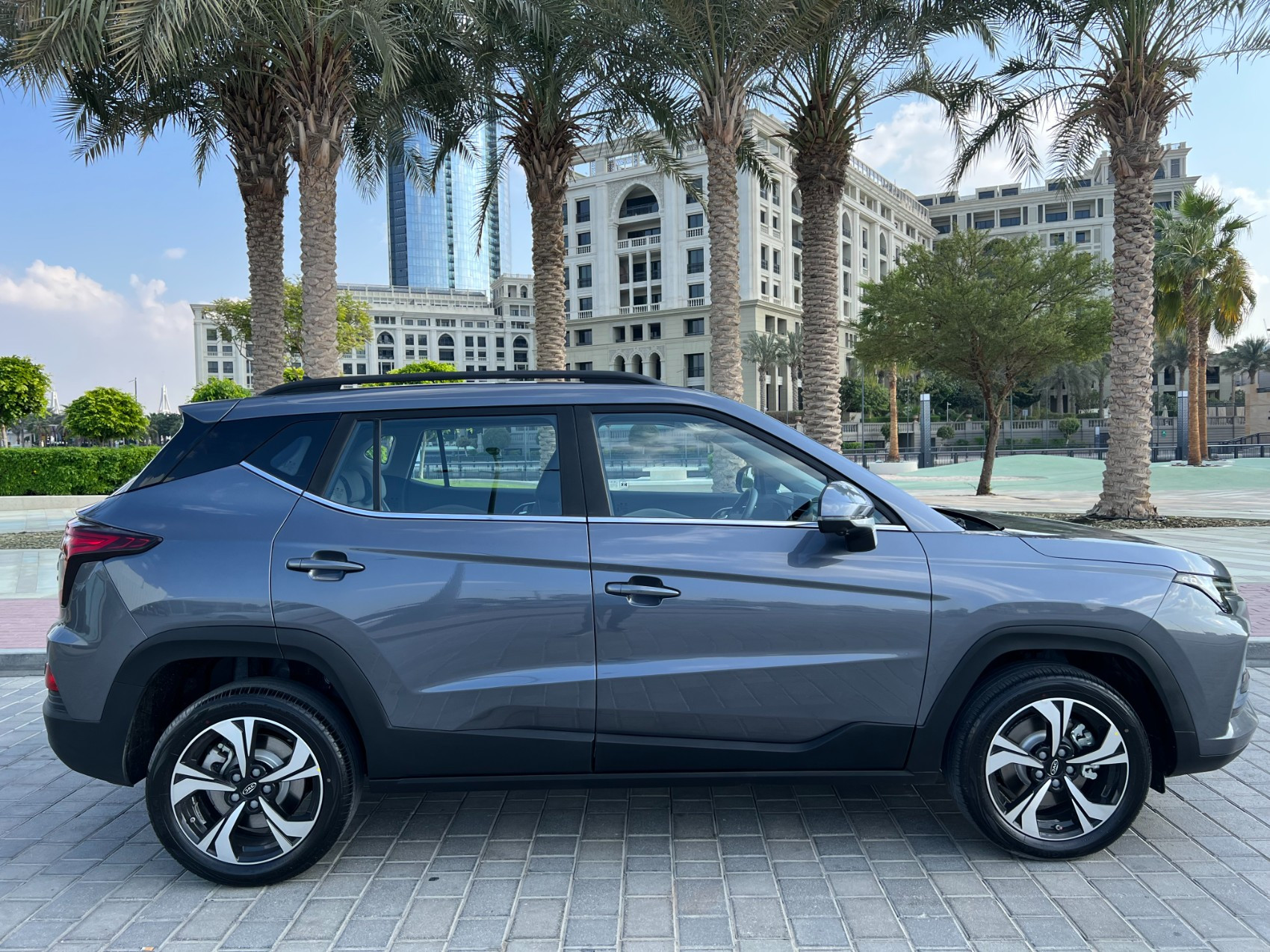 Rent a JAC JS4 (Grey), 2023 ID-05367, in Sharjah - Renty.ae