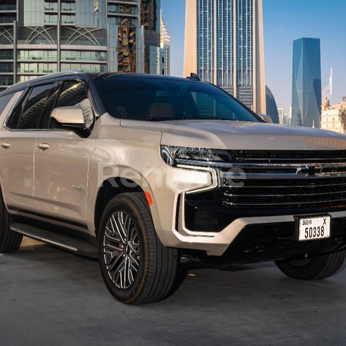 Rent a Chevrolet Tahoe (Beige), 2021 ID-04721, in Abu-Dhabi - Renty.ae