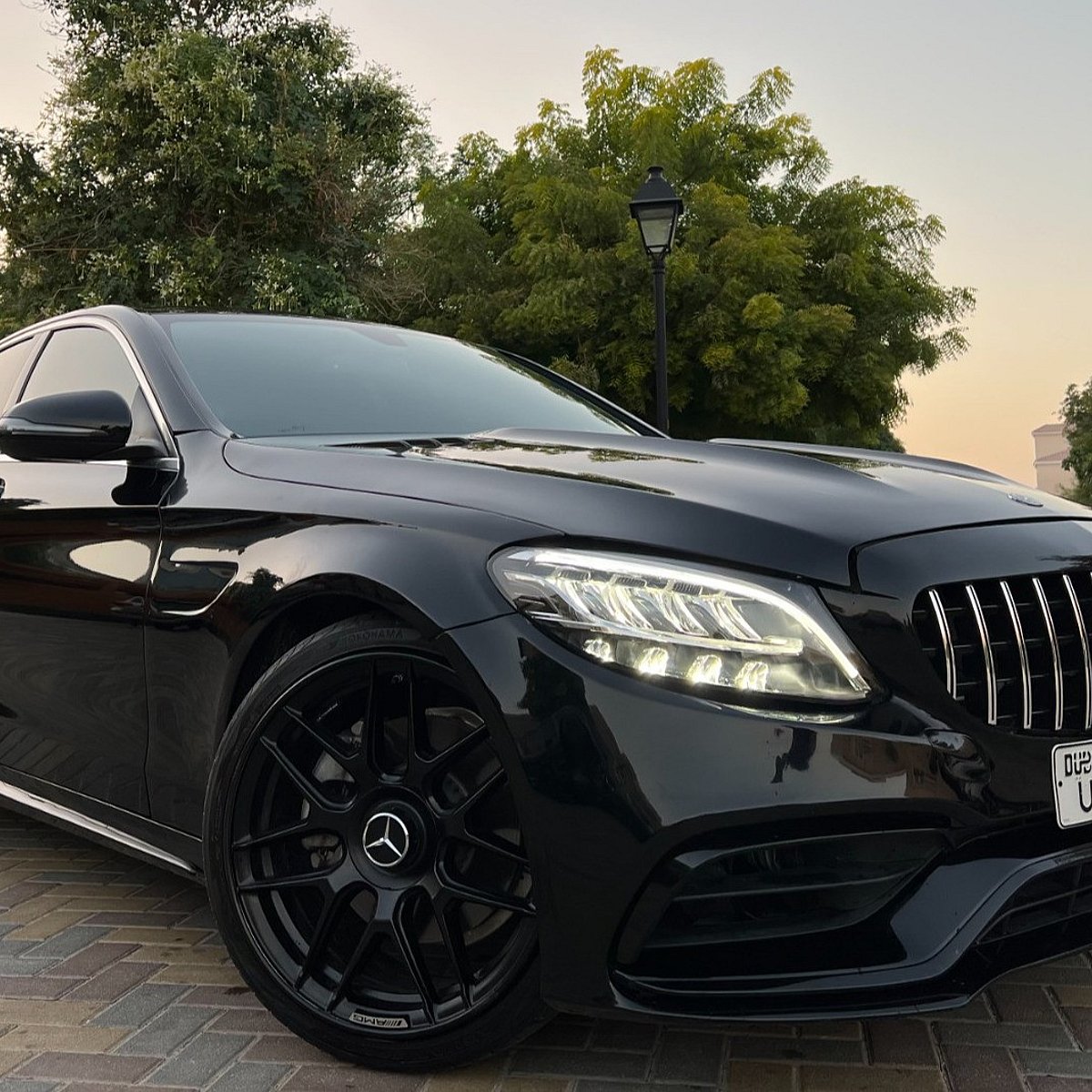 Rent a Mercedes C300 with C63 Black Edition Bodykit (Black), 2018 ID ...