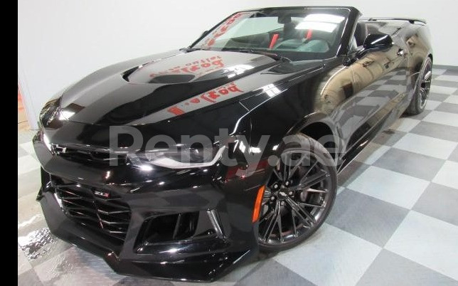Rent a Chevrolet Camaro convertible (Black), 2019 ID-03596, in Dubai ...