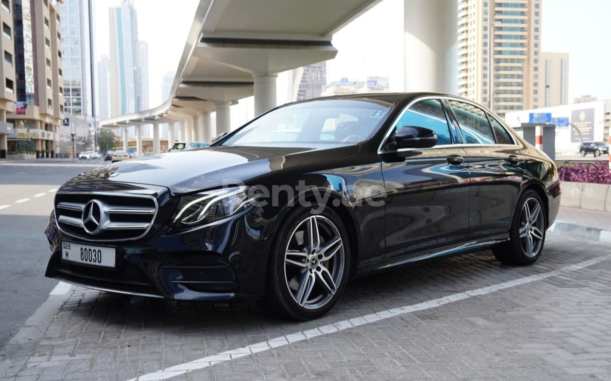 Rent a Mercedes E Class (Black), 2019 ID-03386, in Dubai - Renty.ae