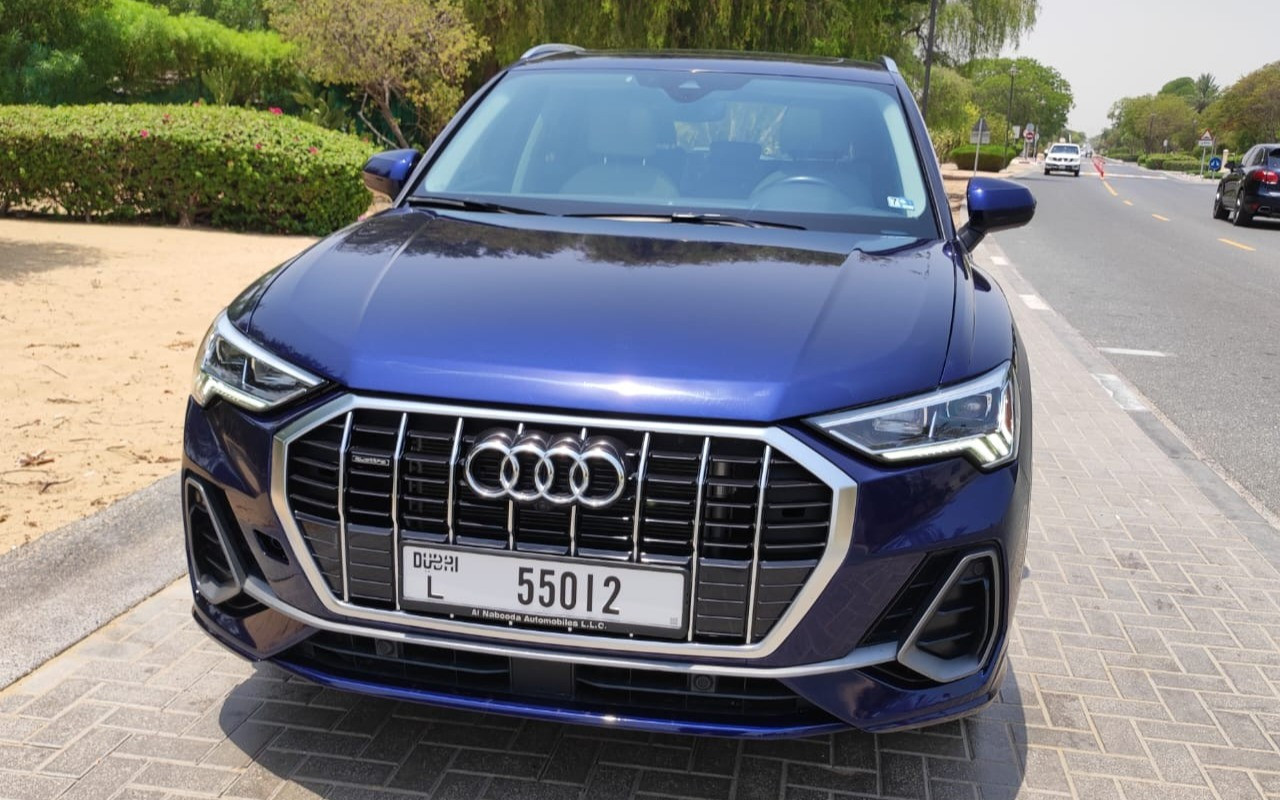 Rent a Audi Q3 (Blue), 2022 ID-05975, in Abu Dhabi - Renty.ae