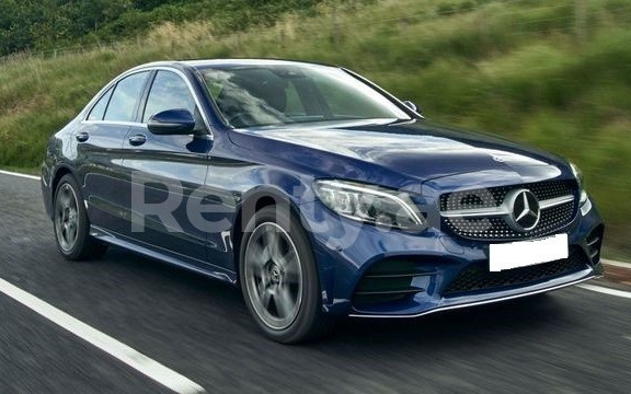 Rent a Mercedes C Class C300 (Dark Blue), 2018 ID-02746, in Dubai ...