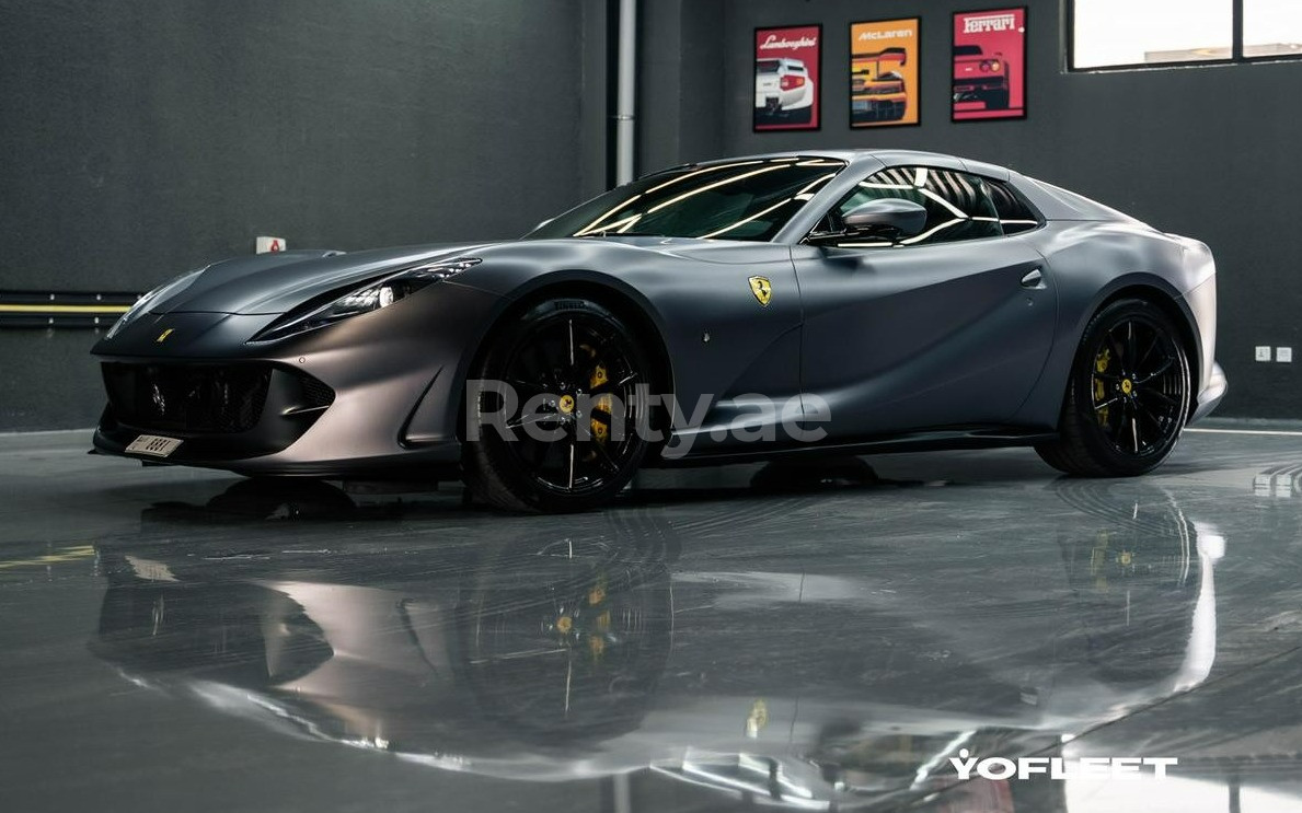 Rent a Ferrari 812 GTS (Grey), 2020 ID-04460, in Dubai - Renty.ae