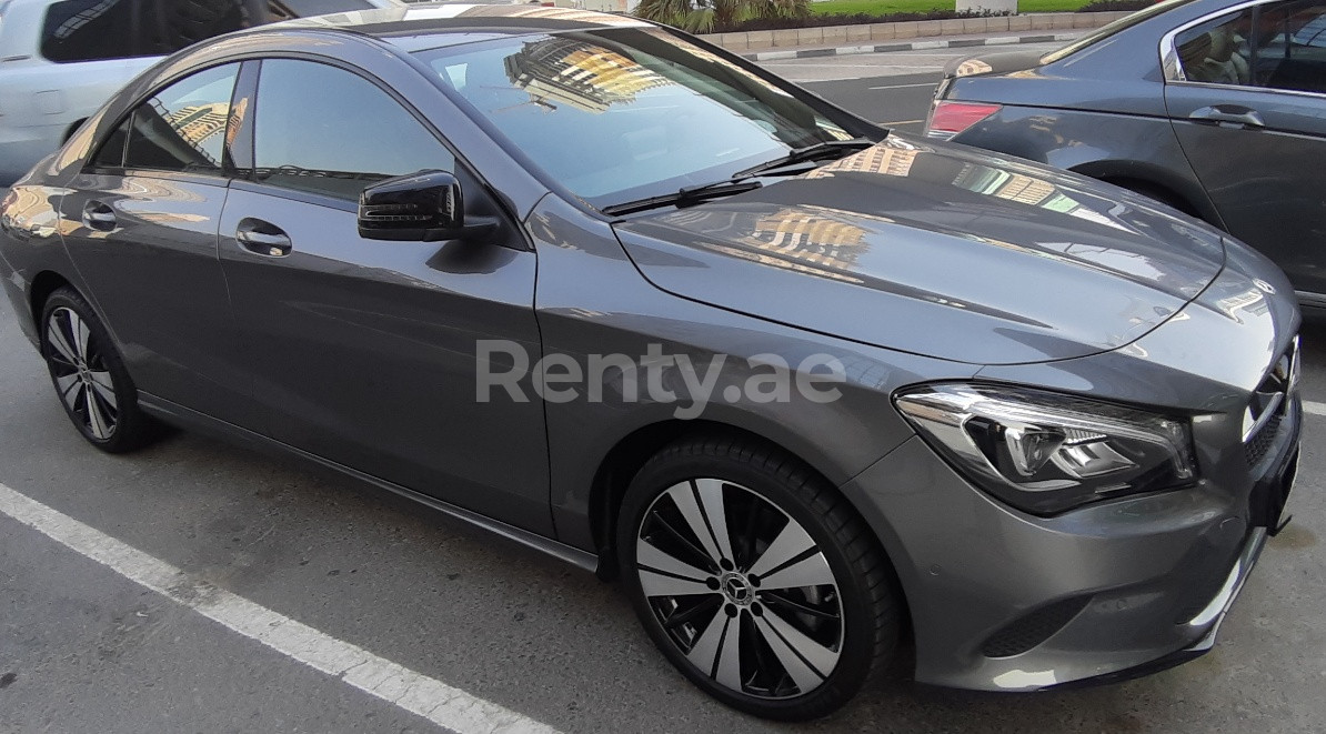 Rent a Mercedes CLA 200 (Grey), 2019 ID-00965, in Dubai - Renty.ae