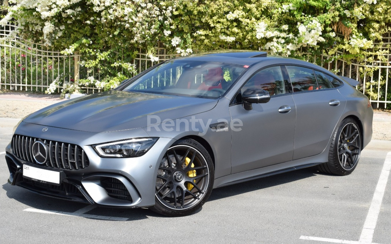 Rent a Mercedes GT 63 AMG (Grey), 2019 ID-01795, in Dubai - Renty.ae