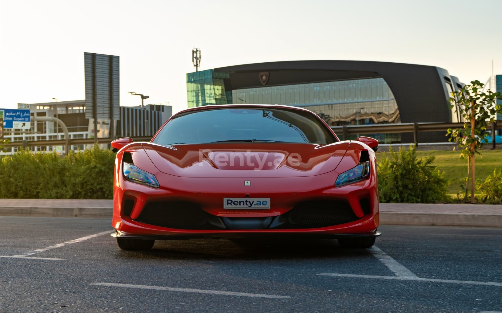 Rent a Ferrari F8 Tributo Spider (Red), 2021 ID-03517, in Dubai - Renty.ae