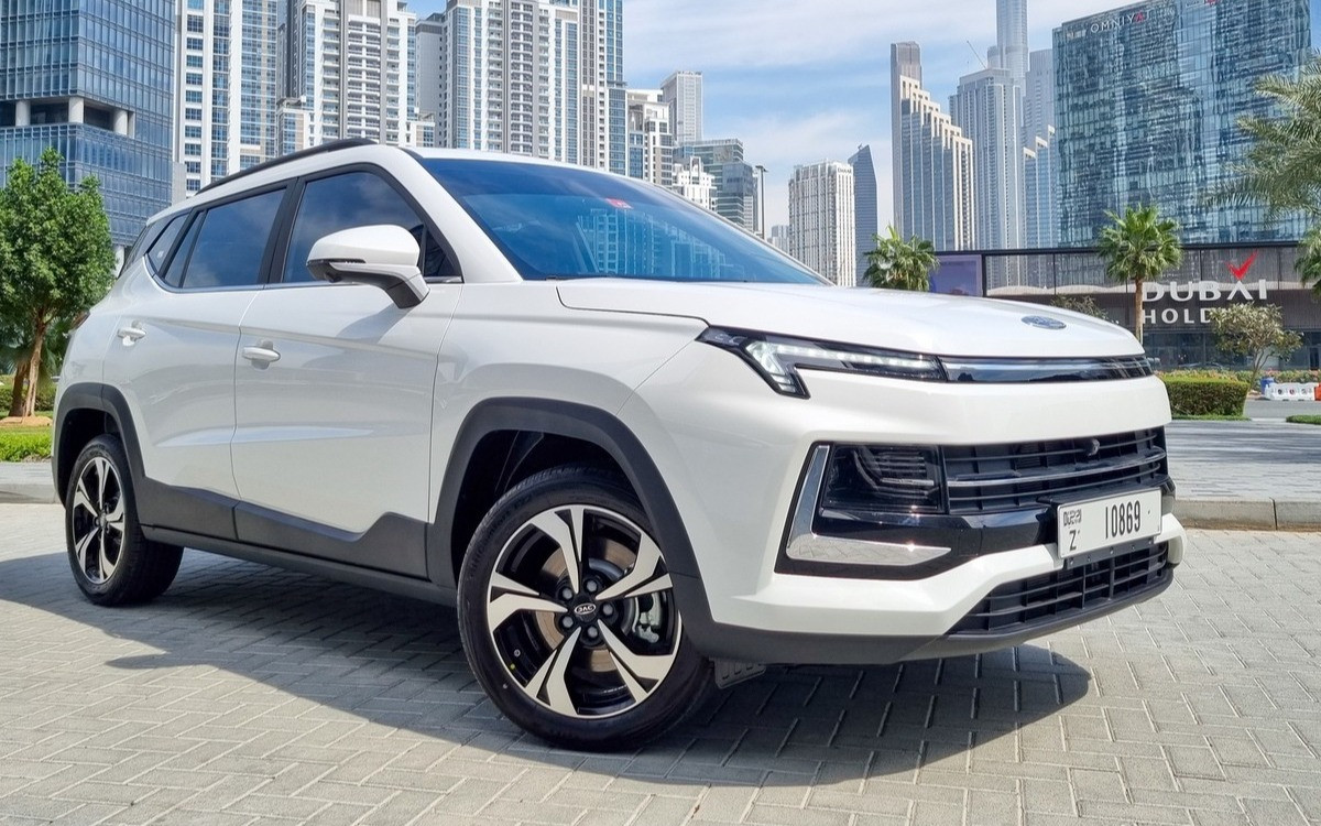 Rent a JAC JS4 (White), 2023 ID-06327, in Sharjah - Renty.ae