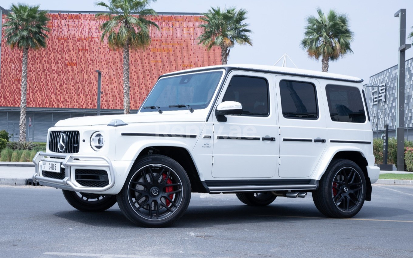 Rent a Mercedes-Benz G 63 (White), 2019 ID-01572, in Dubai - Renty.ae