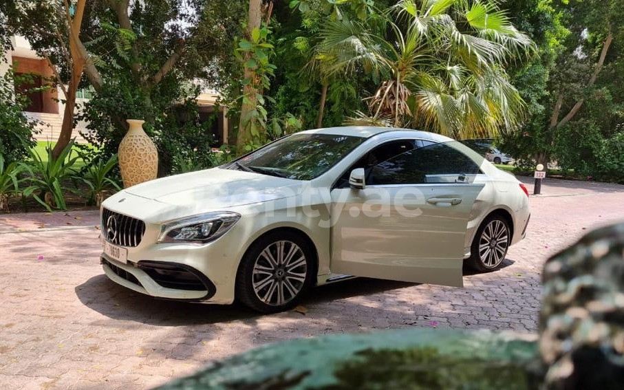 Rent a Mercedes CLA (White), 2019 ID-03585, in Dubai - Renty.ae