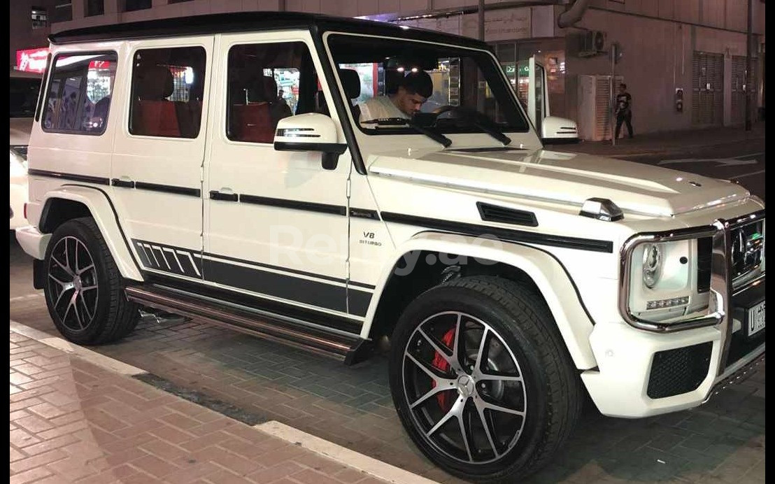Rent a Mercedes G class G63 (White), 2018 ID-02736, in Dubai - Renty.ae