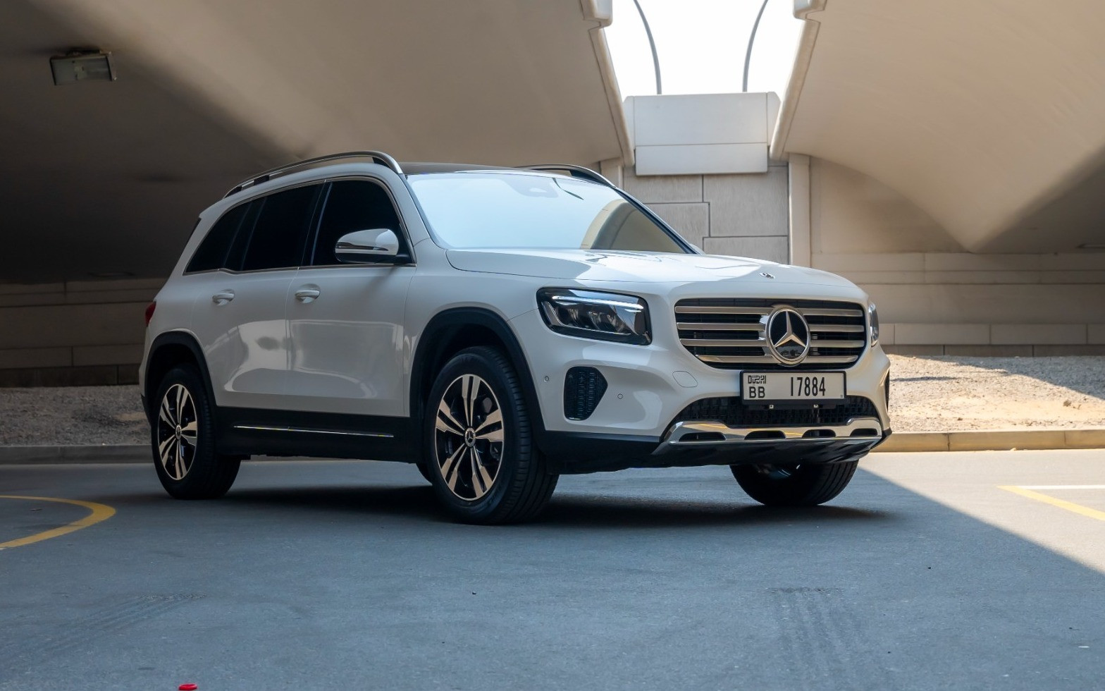 Rent a Mercedes GLB 200 (White), 2024 ID-06005, in Dubai - Renty.ae