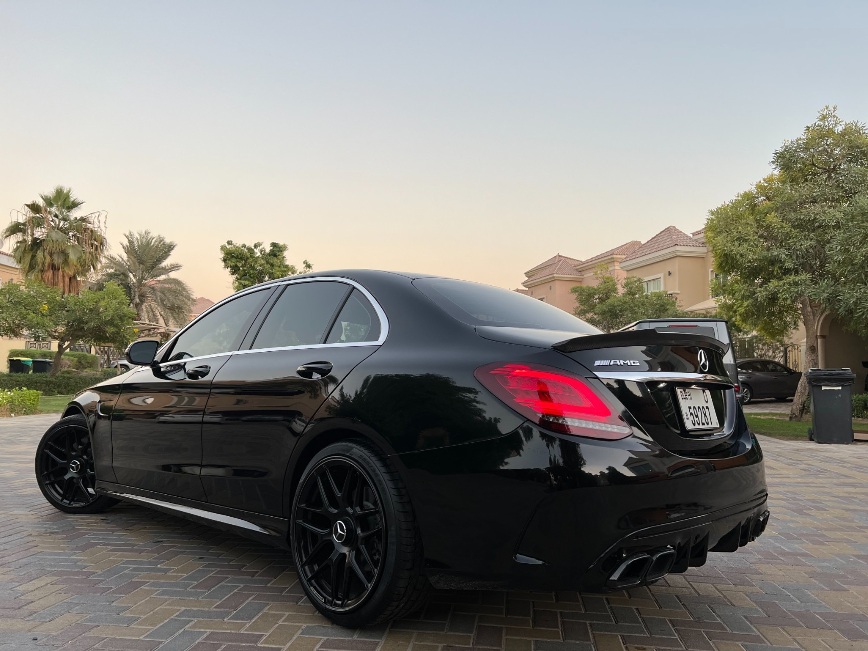 Rent a Mercedes C300 with C63 Black Edition Bodykit (Black), 2018 ID ...