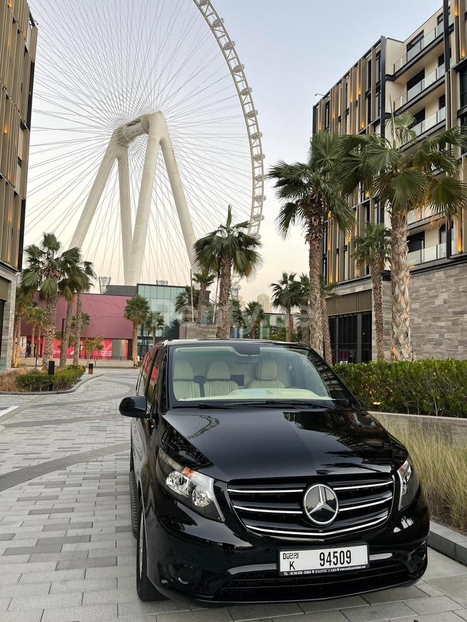 Rent a Mercedes Vito VIP (Black), 2020 ID-04992, in Dubai - Renty.ae