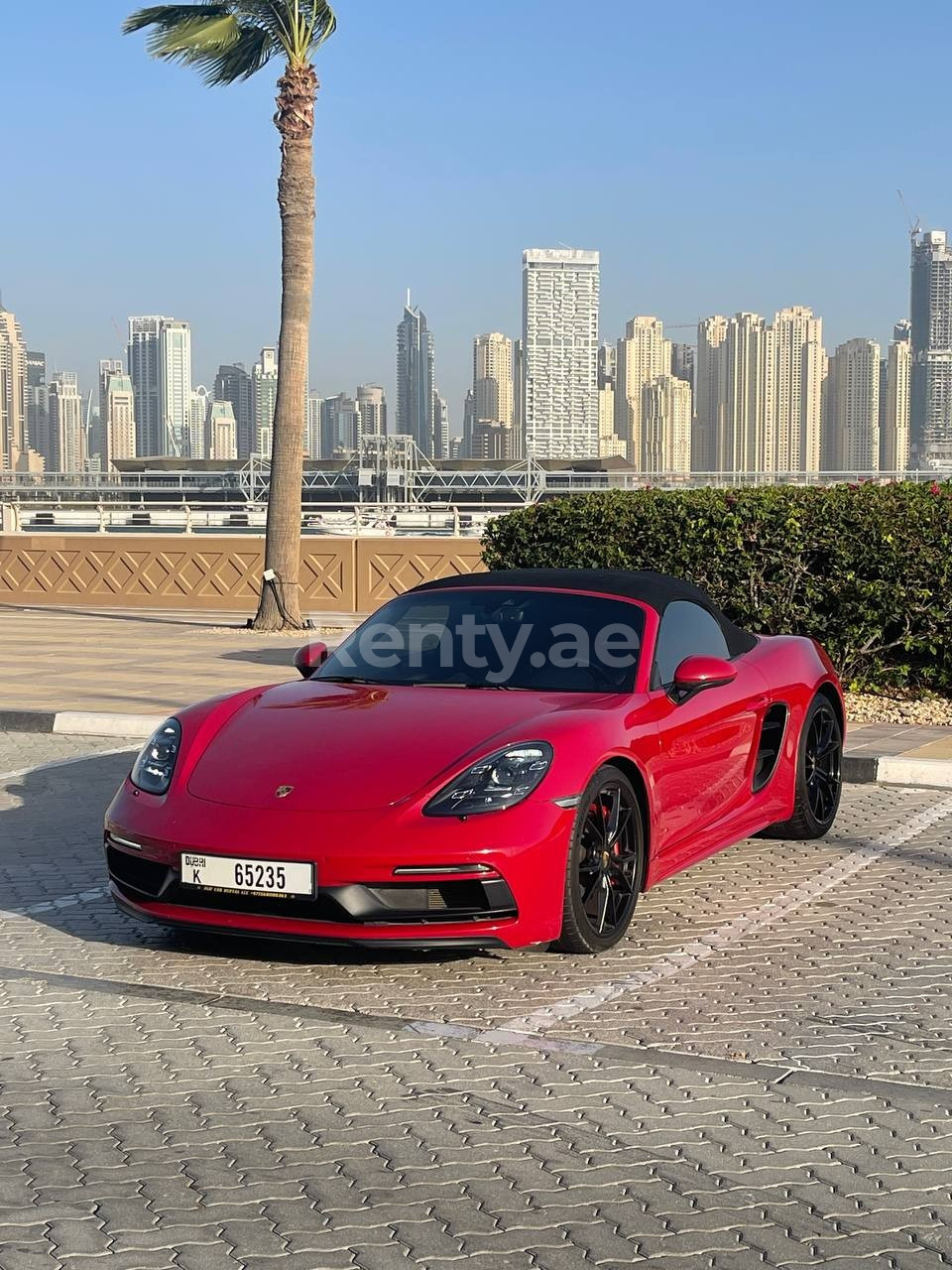 Rent a Porsche Boxster GTS (Dark Red), 2019 ID-04777, in Dubai - Renty.ae