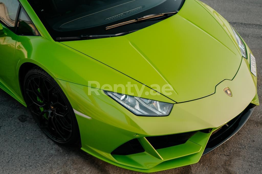 Rent a Lamborghini Evo (Green), 2020 ID-04711, in Dubai - Renty.ae