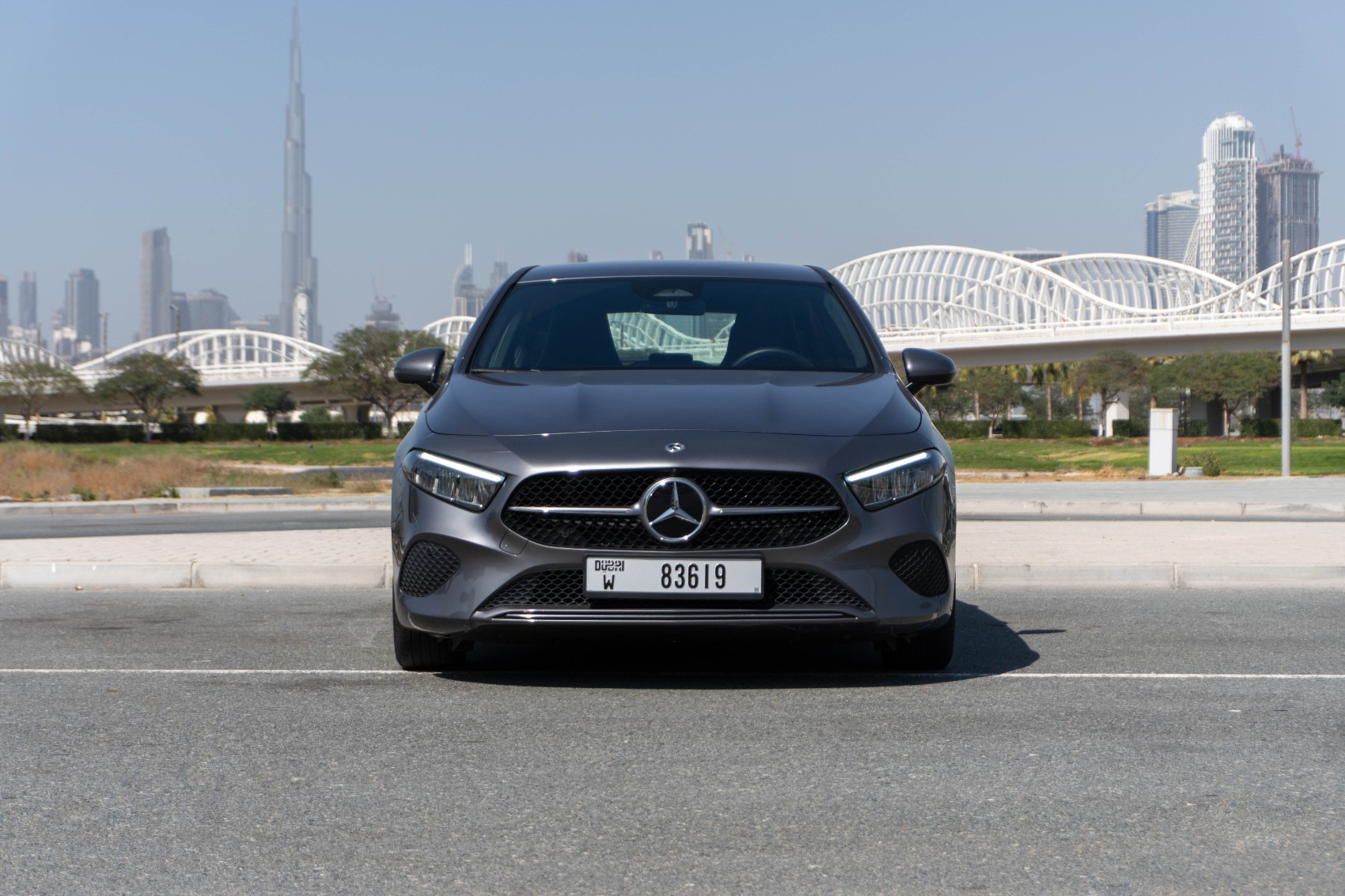 Rent a Mercedes A180 (Grey), 2023 ID-06082, in Dubai - Renty.ae