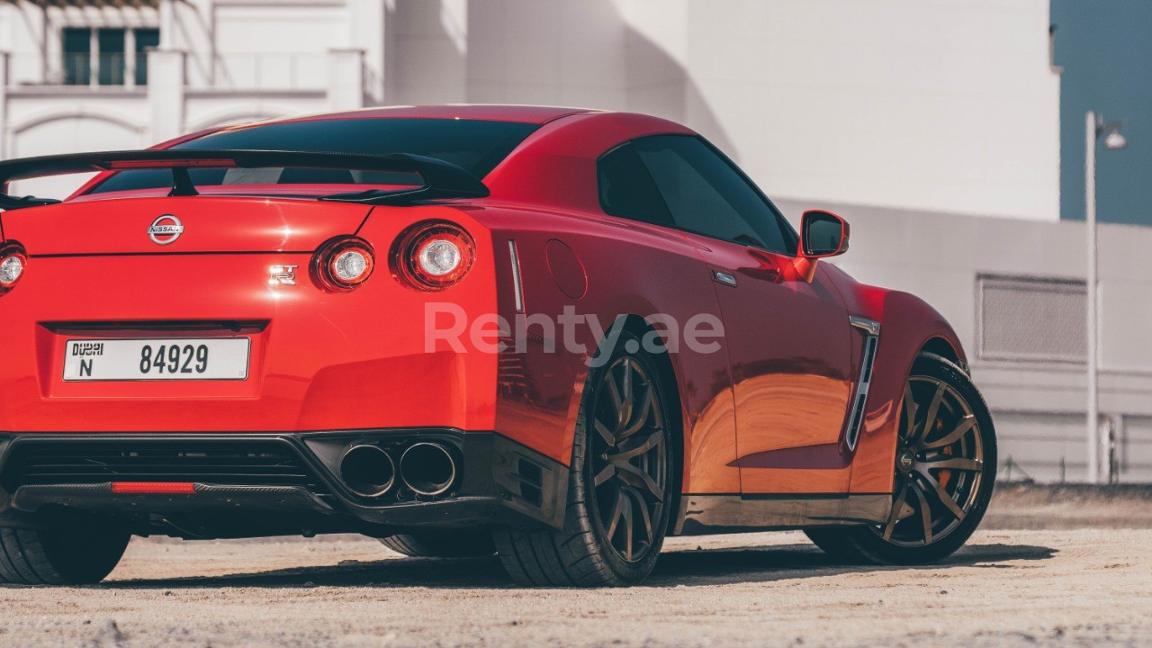 Rent a Nissan GTR (Red), 2016 ID-04228, in Dubai - Renty.ae