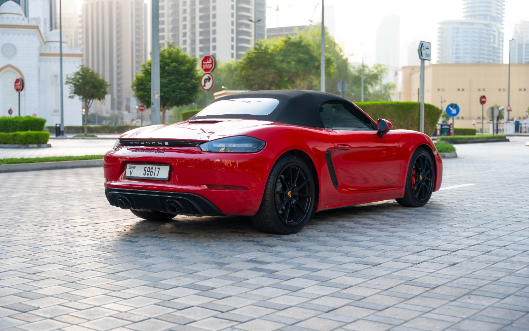 Rent a Porsche Boxster GTS 718 (Red), 2024 ID-06176, in Dubai - Renty.ae