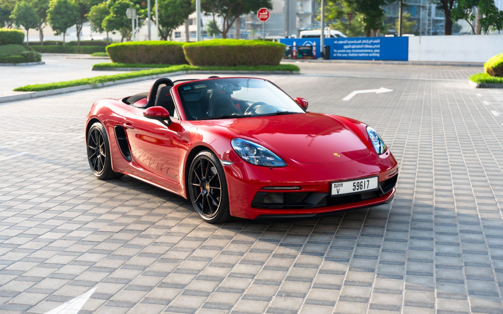 Rent a Porsche Boxster GTS 718 (Red), 2024 ID-06176, in Dubai - Renty.ae