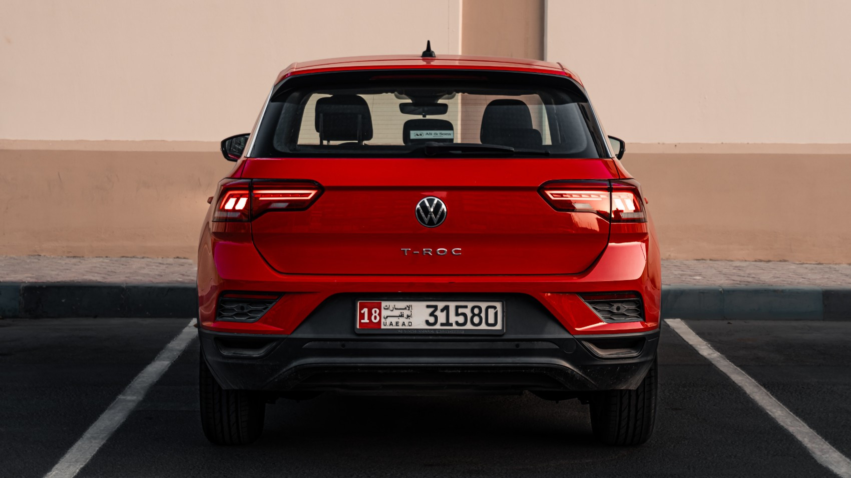Rent a Volkswagen T-Roc (Red), 2023 ID-05909, in Abu Dhabi - Renty.ae