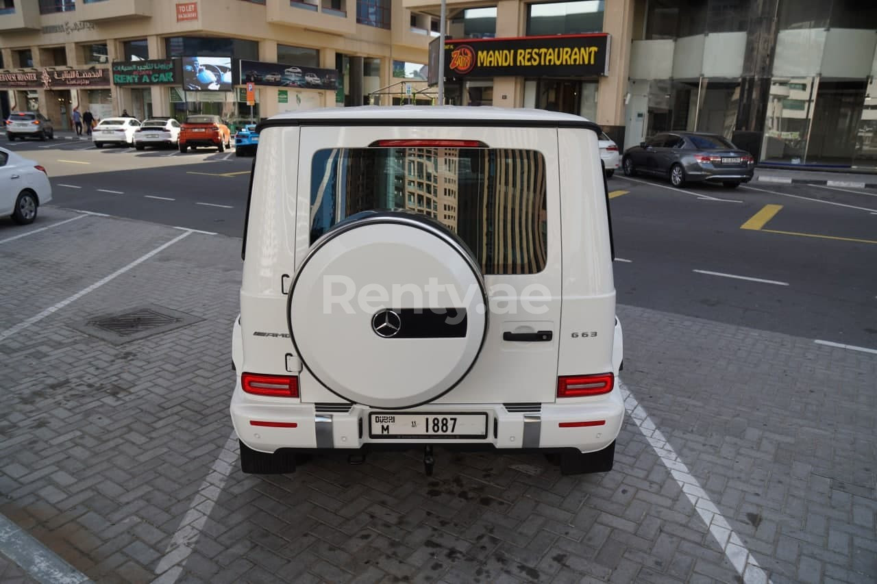 Rent a Mercedes G class (White), 2021 ID-03388, in Dubai - Renty.ae