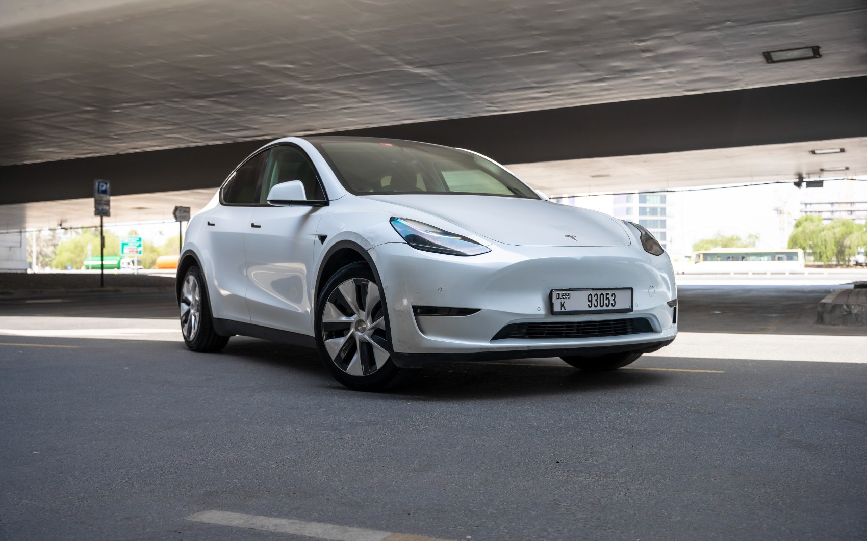 Rent a Tesla Model Y Long Range (White), 2022 ID-06234, in Dubai - Renty.ae