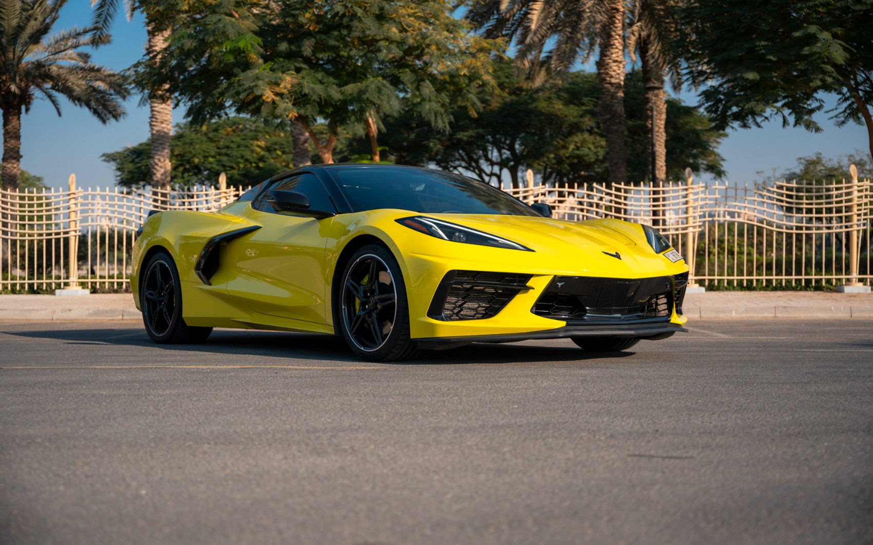 Rent a Chevrolet Corvette (Yellow), 2022 ID-06301, in Dubai - Renty.ae