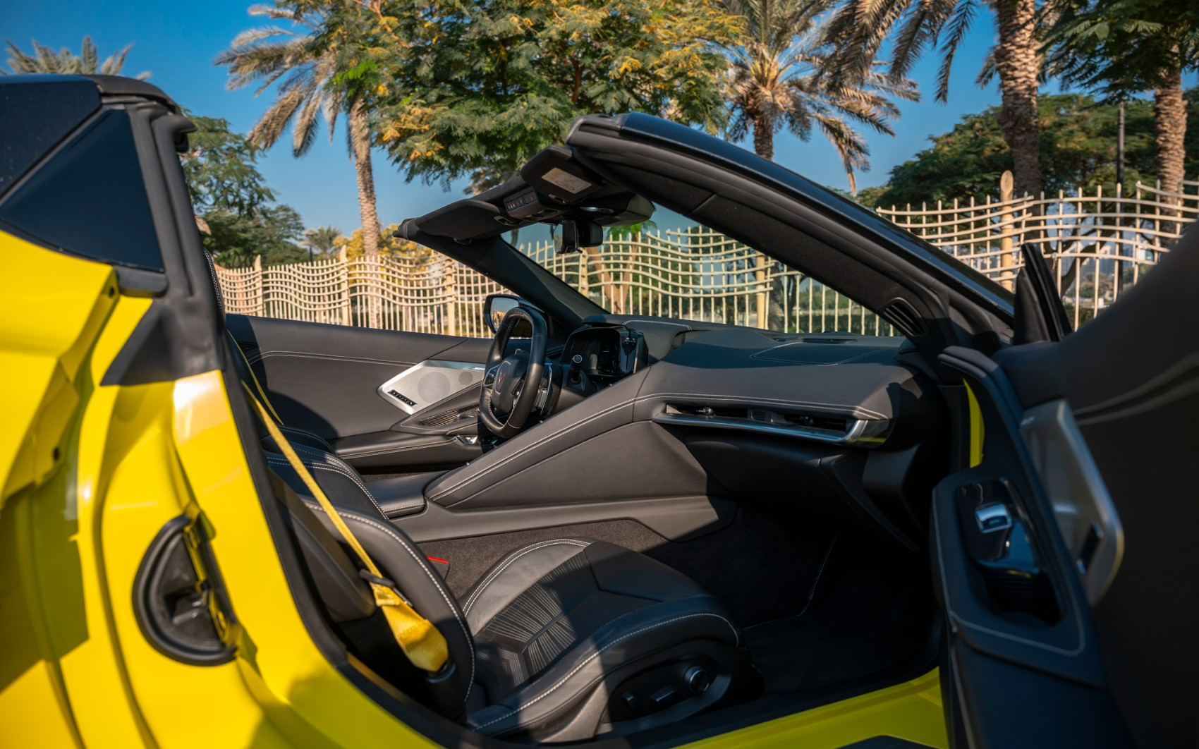 Rent a Chevrolet Corvette (Yellow), 2022 ID-06301, in Dubai - Renty.ae