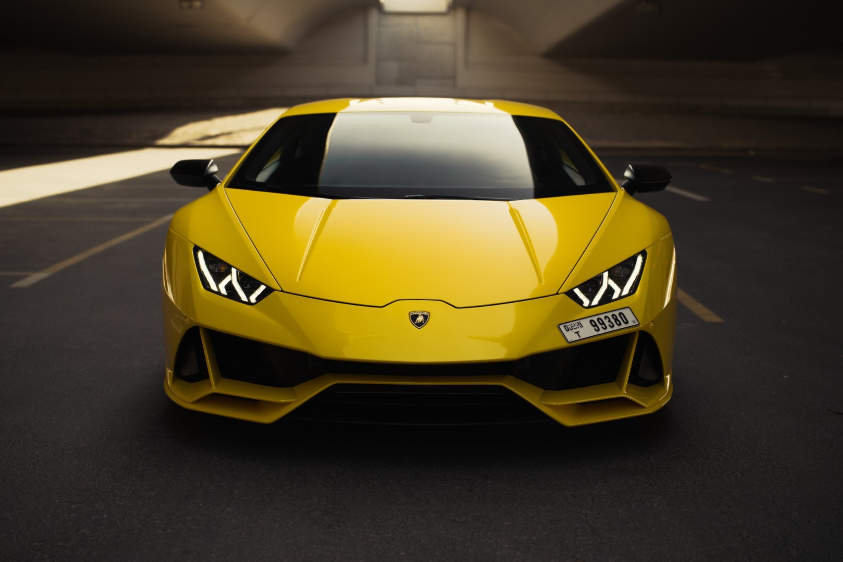 Rent a Lamborghini Evo coupe (Yellow), 2020 ID-06351, in Dubai - Renty.ae